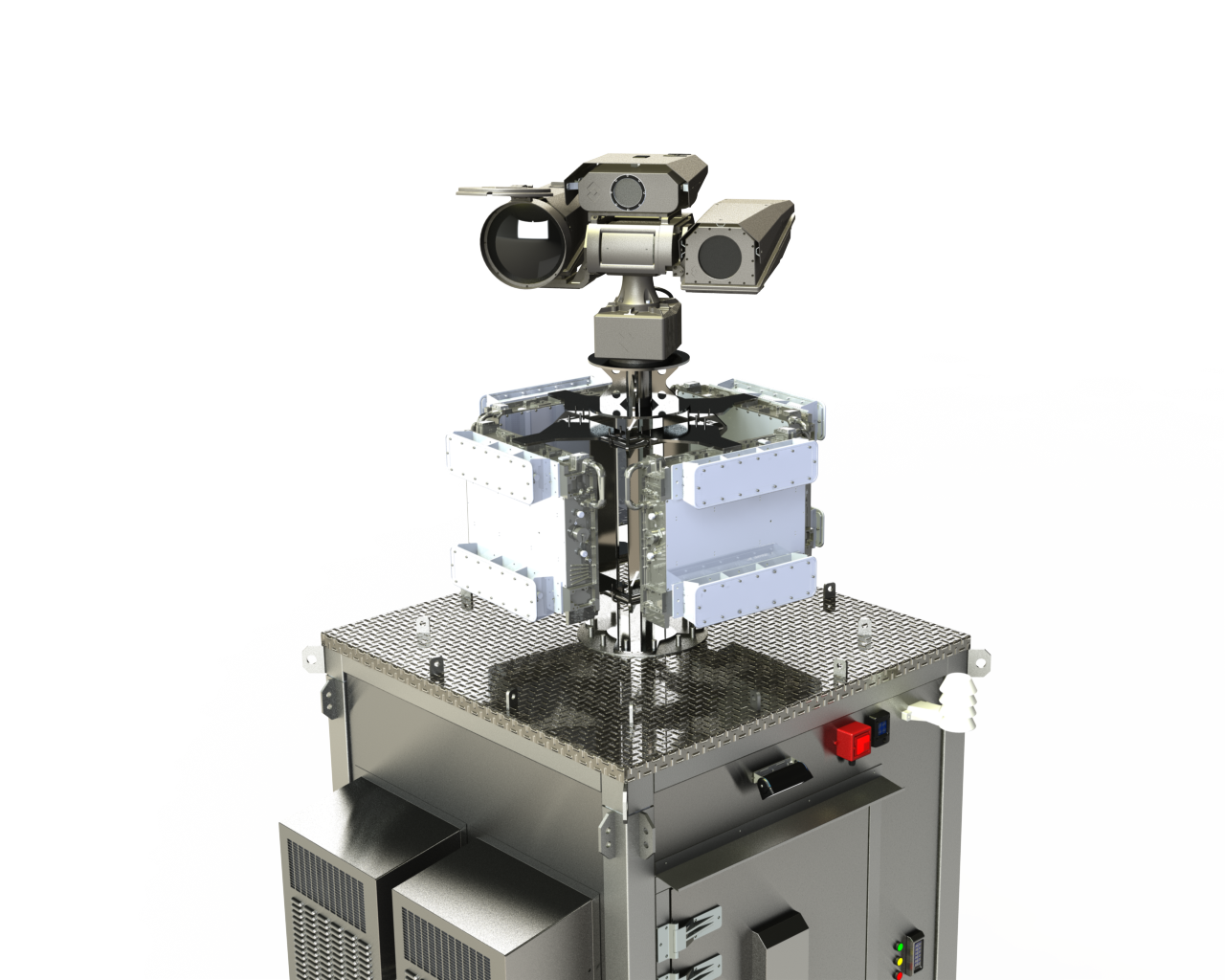 90° e-beam forming radar support - Micro Shelter Solution